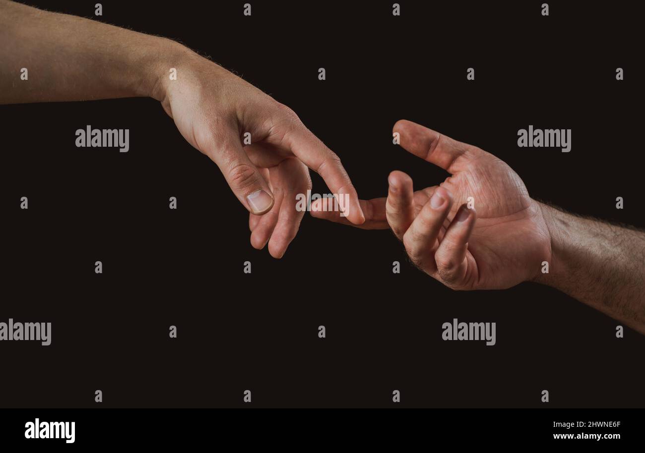 Helping hand. Giving a helping hand. Solidarity, compassion, and ...