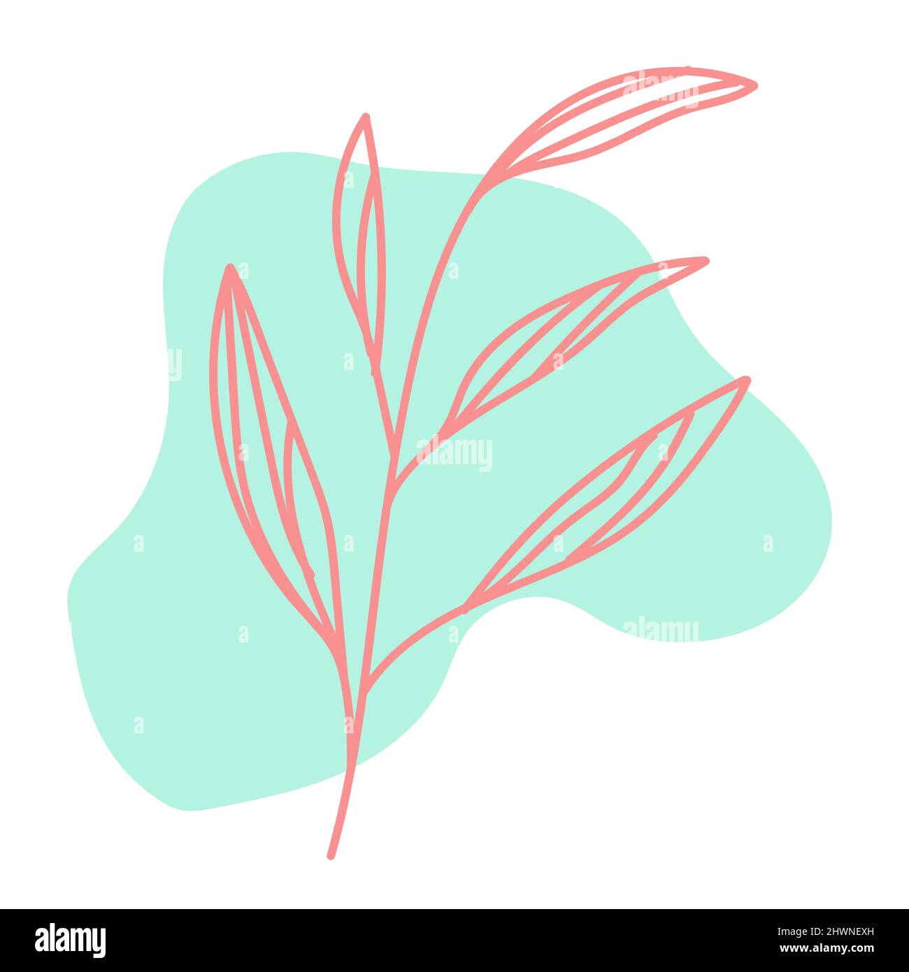 Creative leaf shapes Stock Vector Images - Alamy