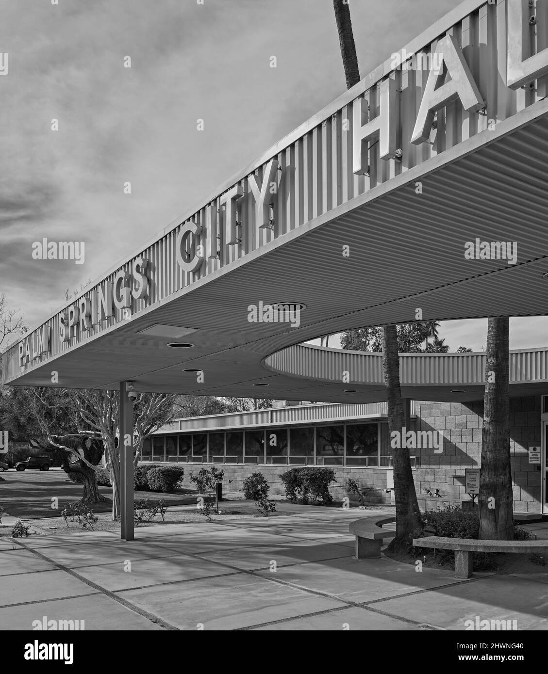 Palm Springs City Hall Stock Photo - Alamy