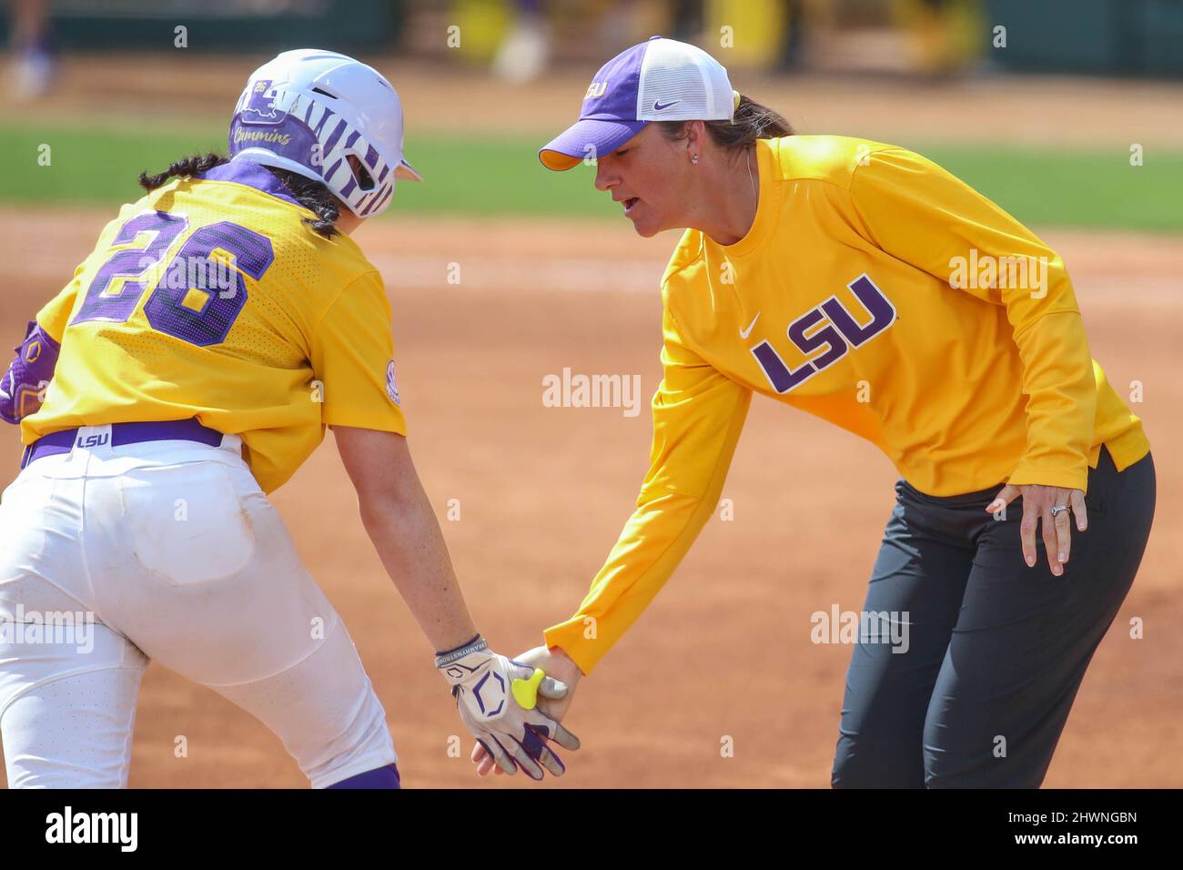 Baton Rouge, LA, USA. 6th Mar, 2022. LSU Head Coach Beth Torina ...