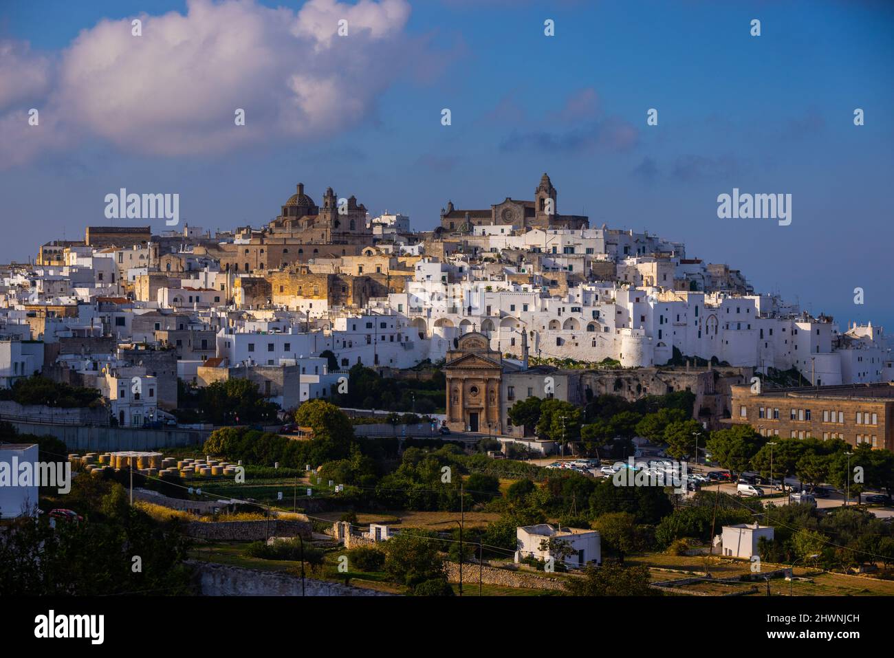 Ostuni - the white city in Italy - a famous landmark at the Italian ...