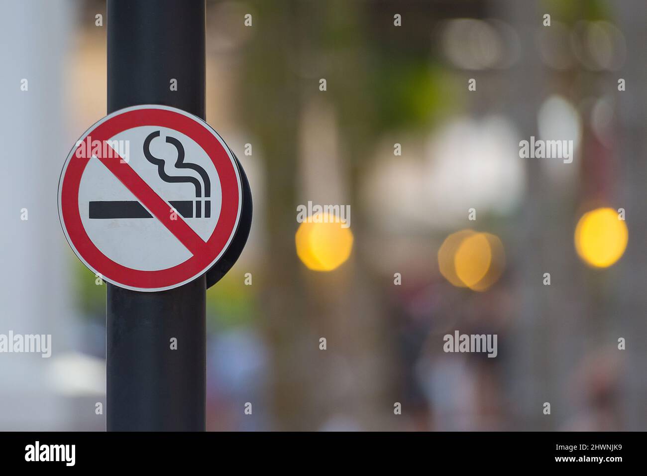 No smoking sign background Stock Photo - Alamy