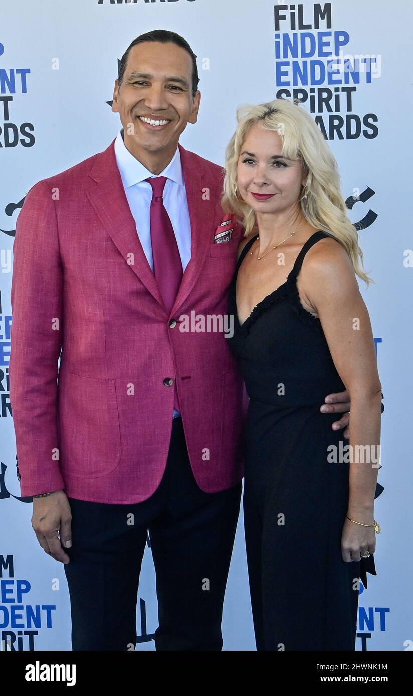 Santa Monica, United States. 06th Mar, 2022. Michael Greyeyes and Nancy ...