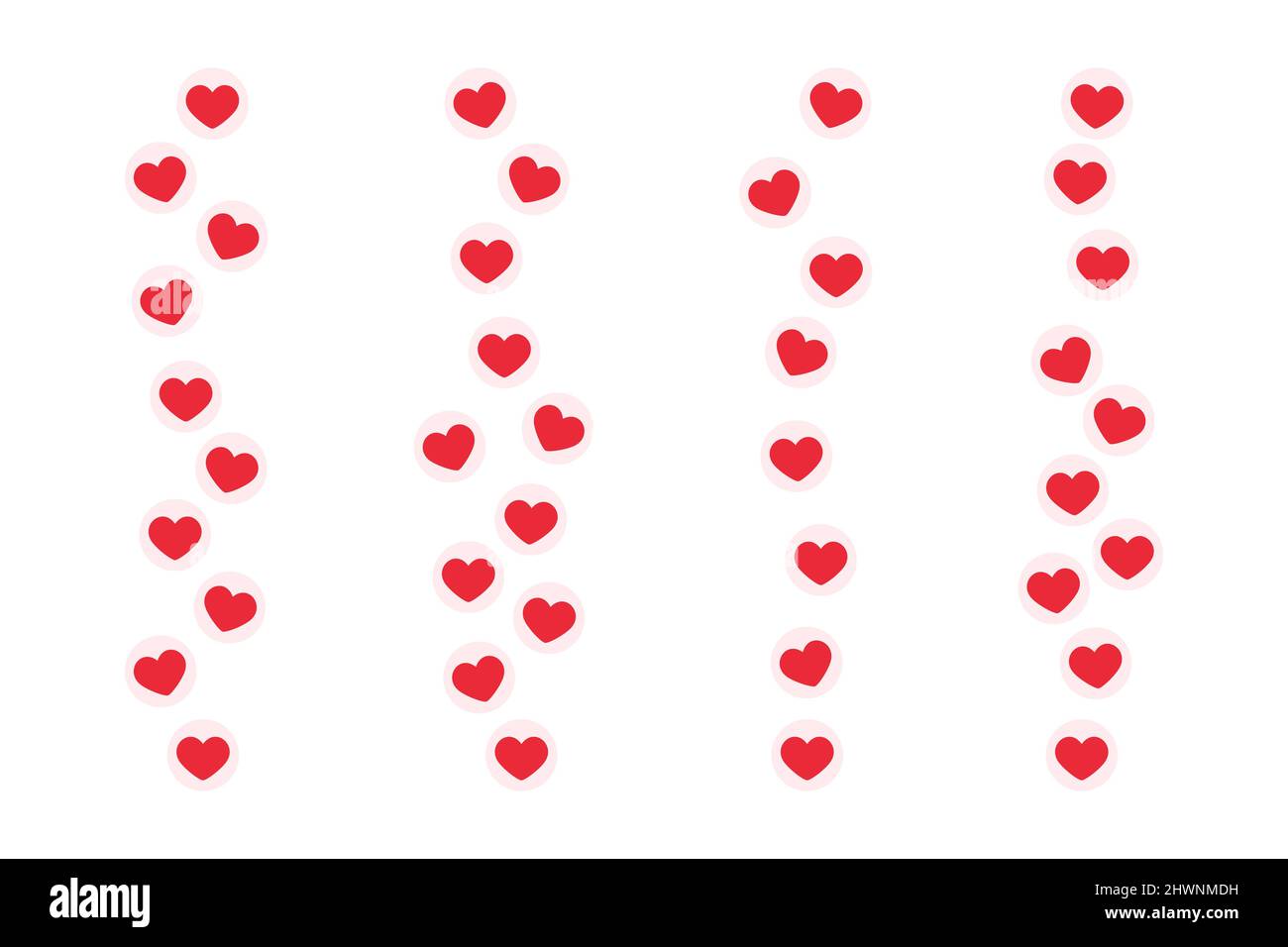 Likes hearts flying up for stories and live streams. Like icons for ...