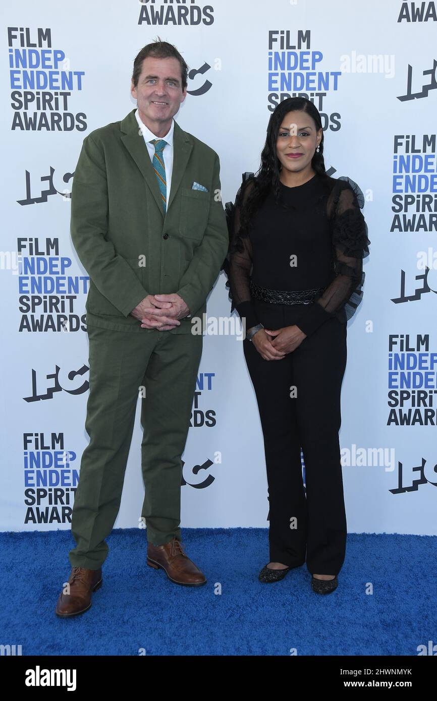 Josh Welsh and Brenda Robinson arrive at the 2022 Film Independent ...
