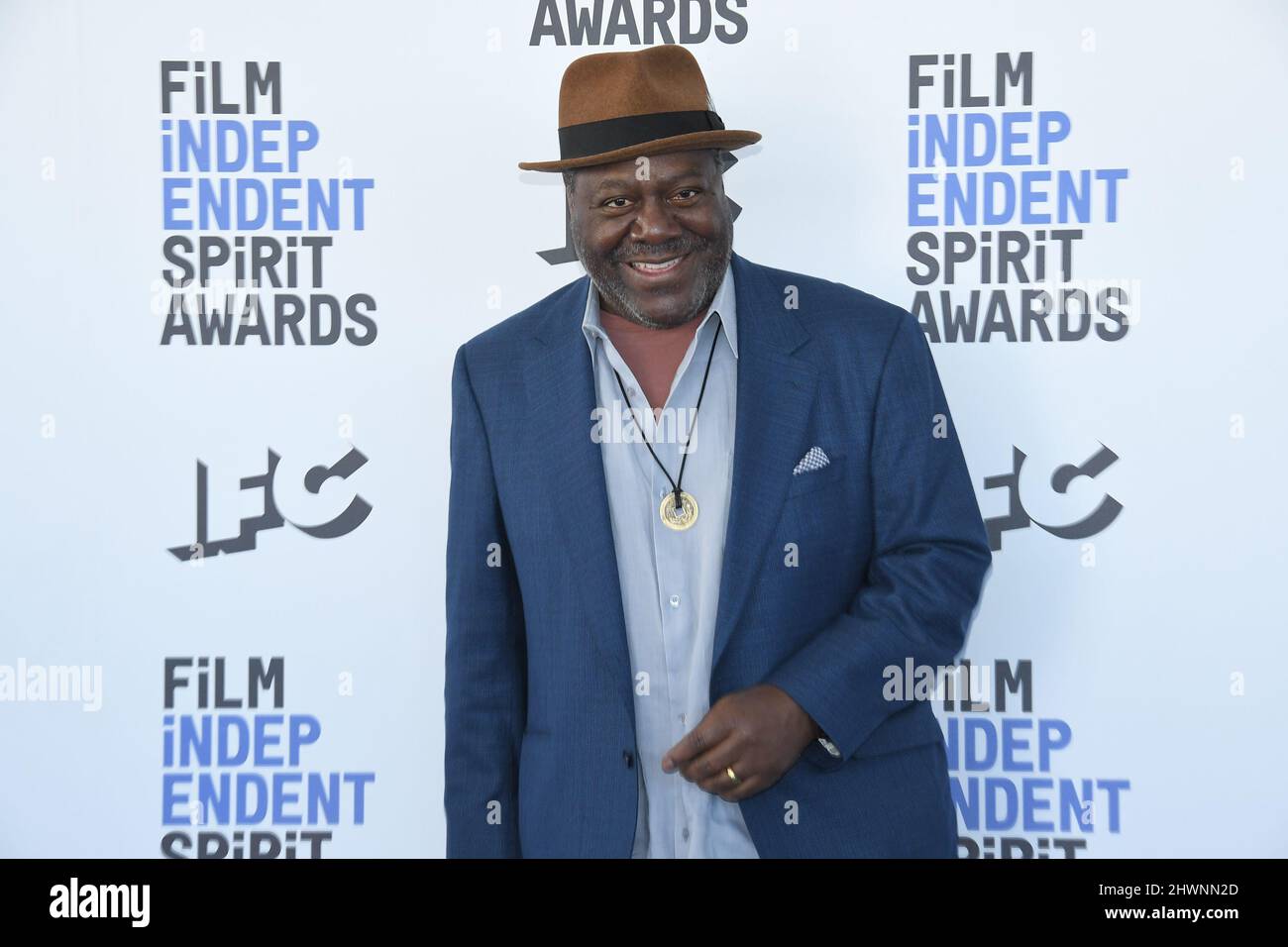 Frankie Faison arrives at the 2022 Film Independent Spirit Awards held ...