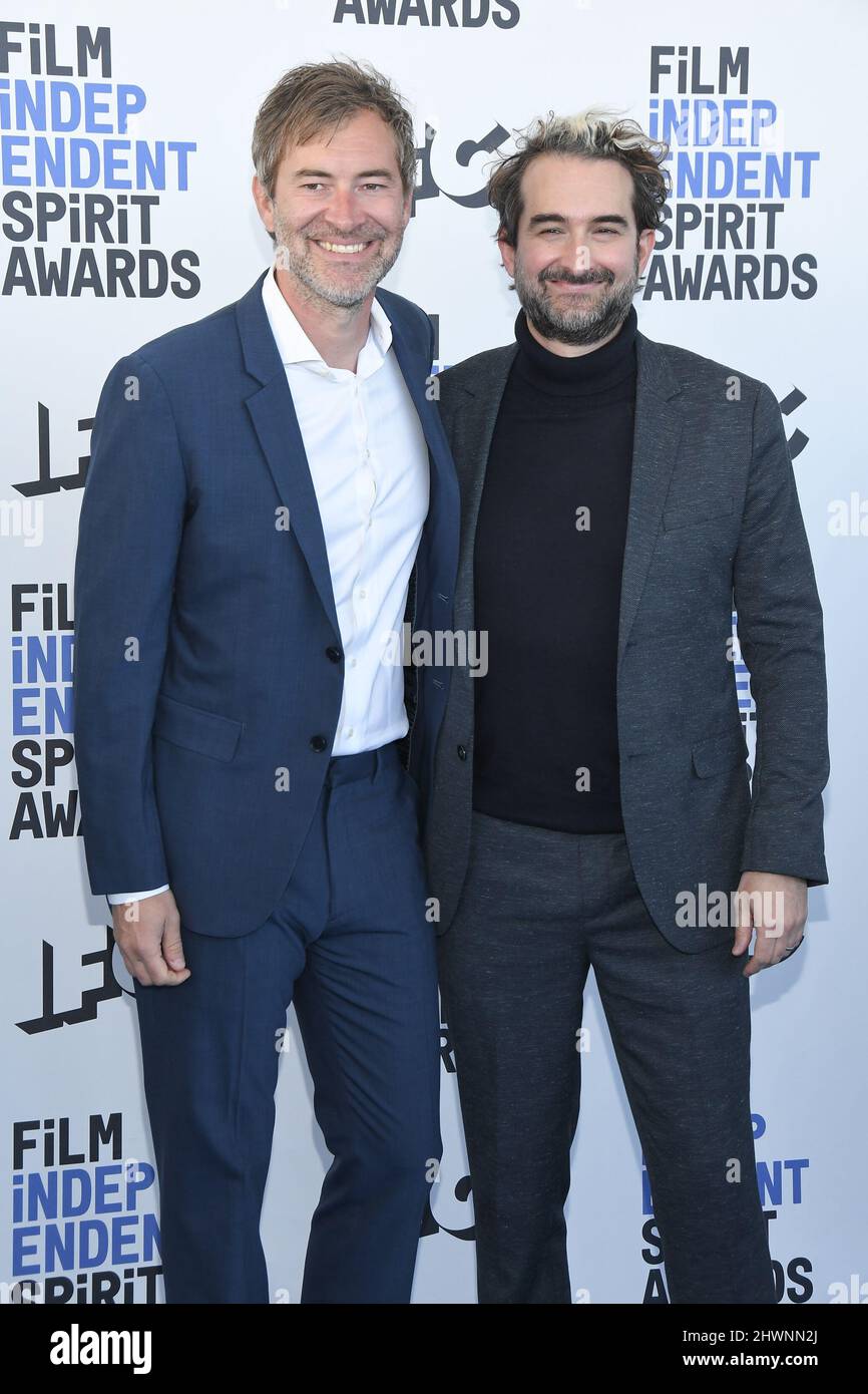 Mark Duplass and Jay Duplass arrive at the 2022 Film Independent Spirit ...