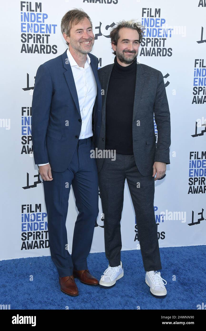 Mark Duplass and Jay Duplass arrive at the 2022 Film Independent Spirit ...