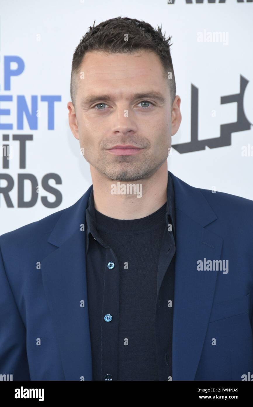 Sebastian Stan arrives at the 2022 Film Independent Spirit Awards held ...