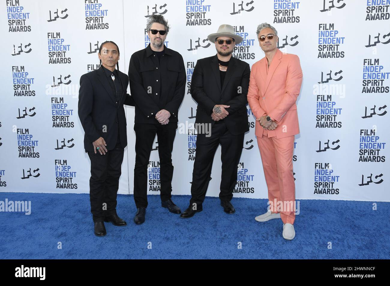 Zahn McClarnon, Garrett Basch, Sterlin Harjo, and Taika Waititi arrive ...