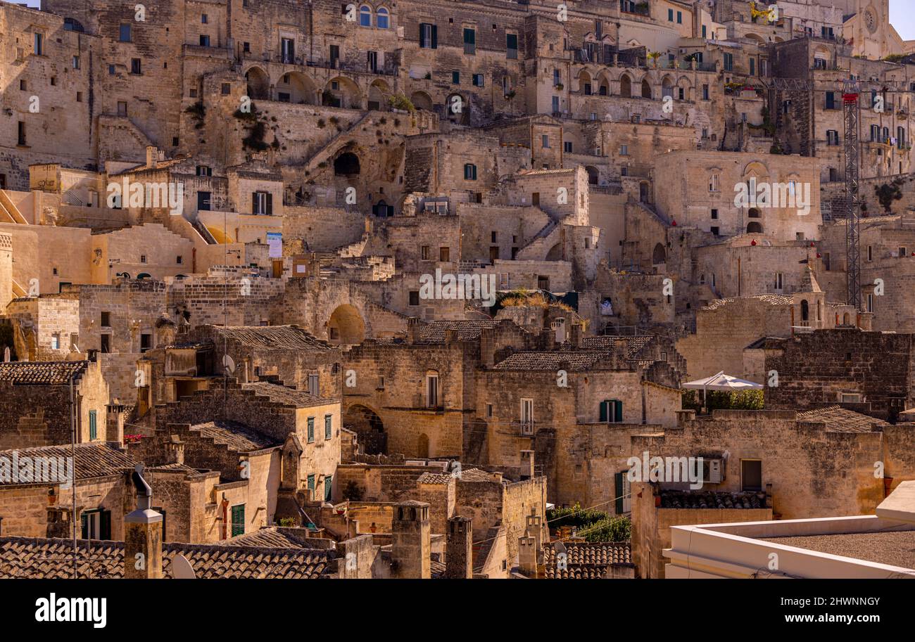 The ancient buildings of Matera in Italy - the cultural capital of ...