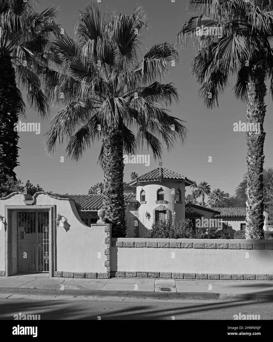 Palm springs california Black and White Stock Photos & Images - Alamy