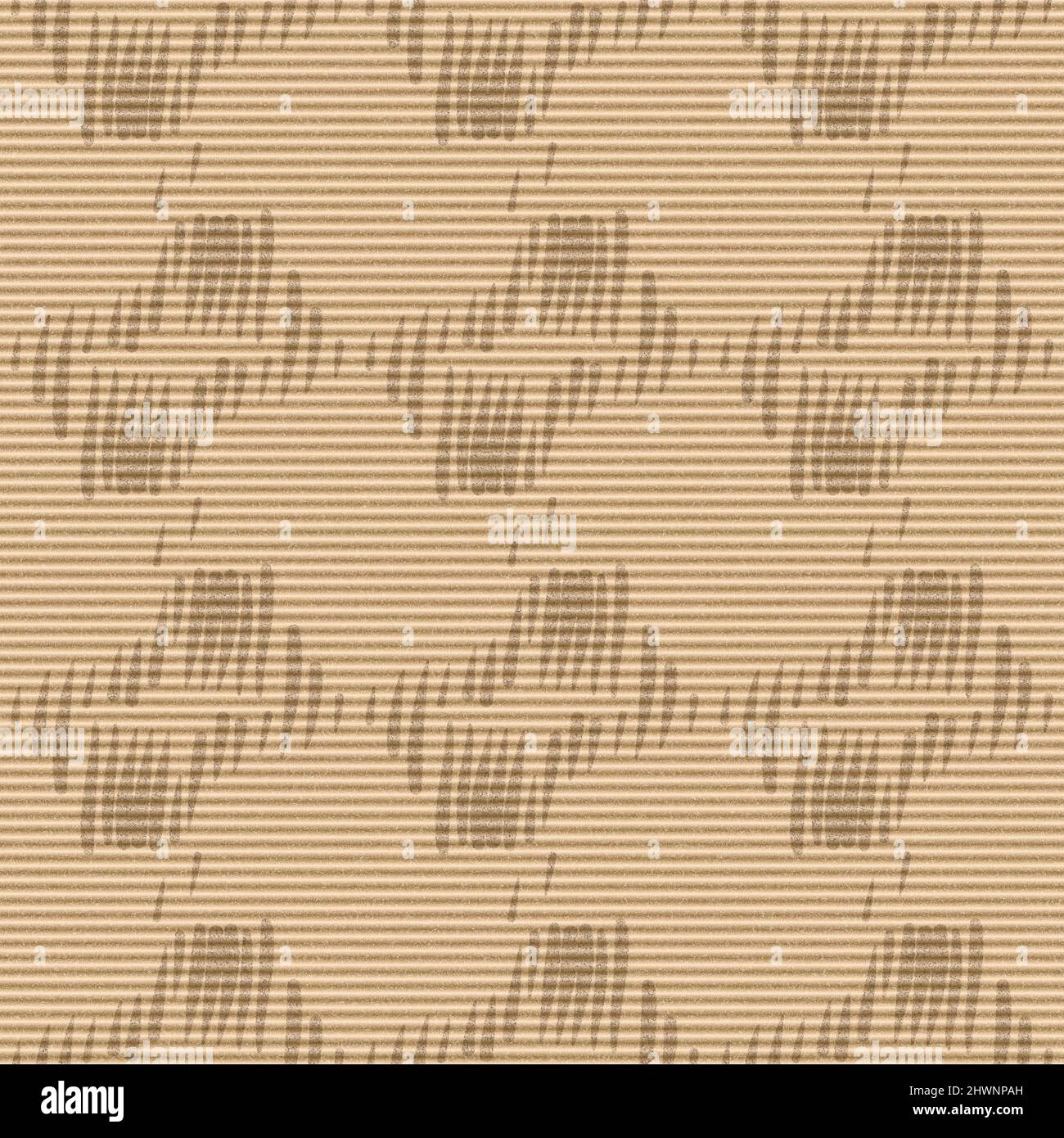 Ecru recycled corrugated pulp card paper texture. Ribbed plain neutral ...