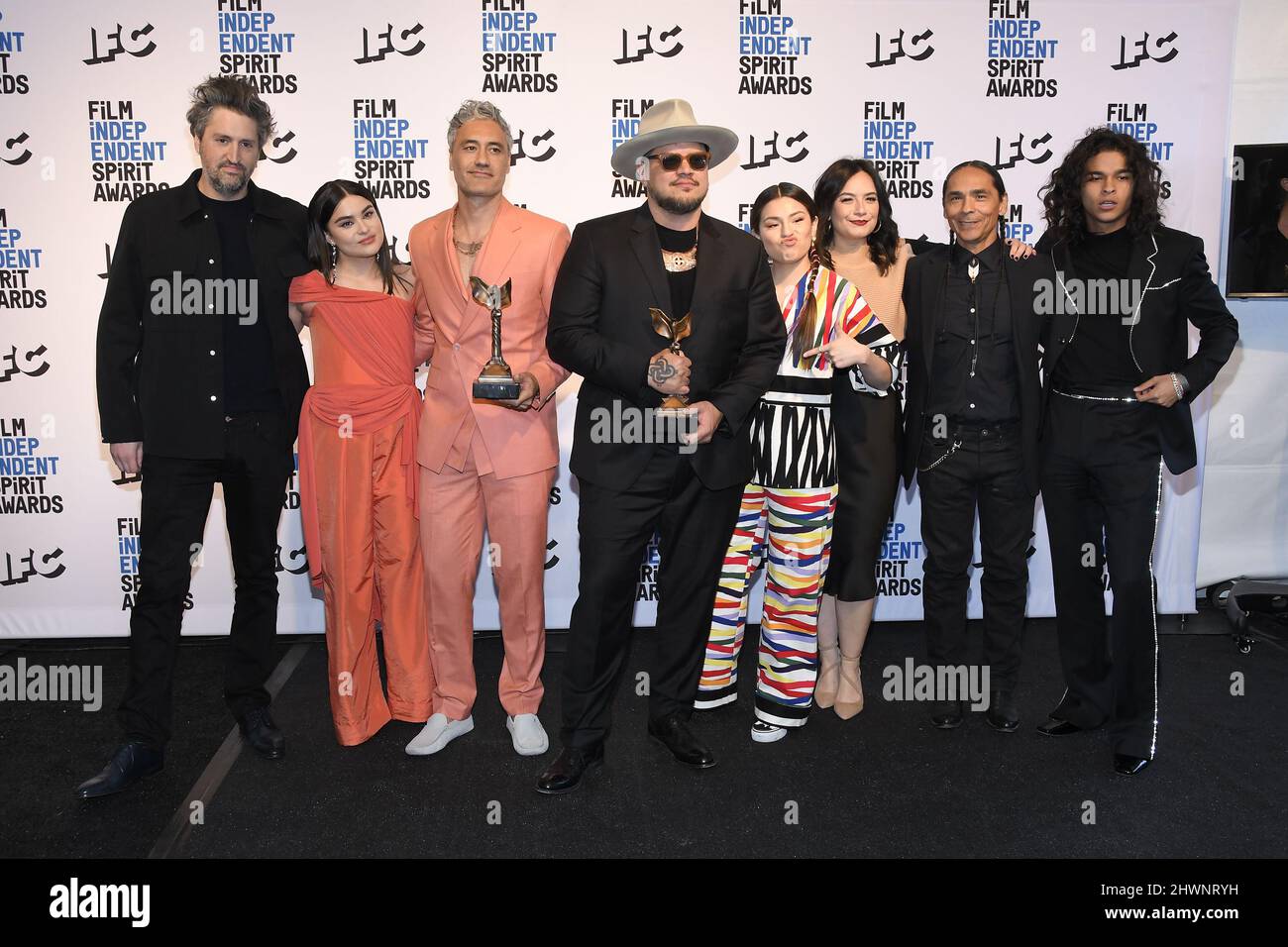 Los Angeles, USA. 06th Mar, 2022. Garrett Basch, Devery Jacobs, Taika ...