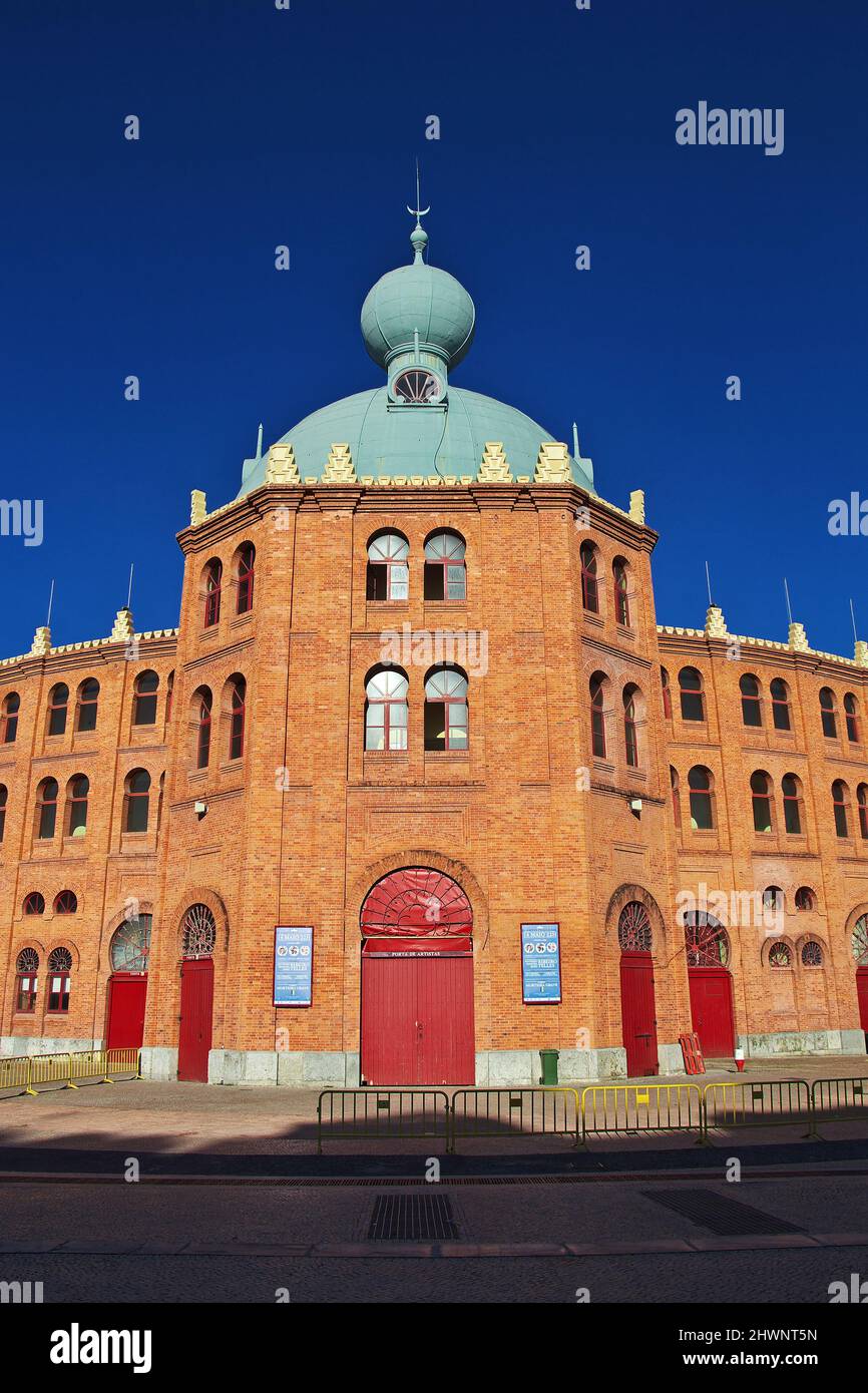 The bullfighting stadium in Lisbon, Portugal Stock Photo - Alamy