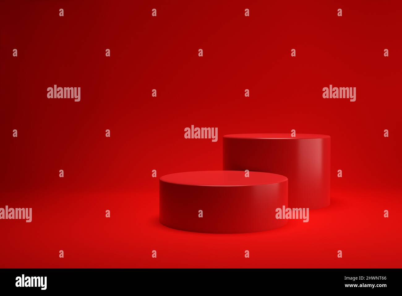 Red pedestal product display hi-res stock photography and images - Alamy