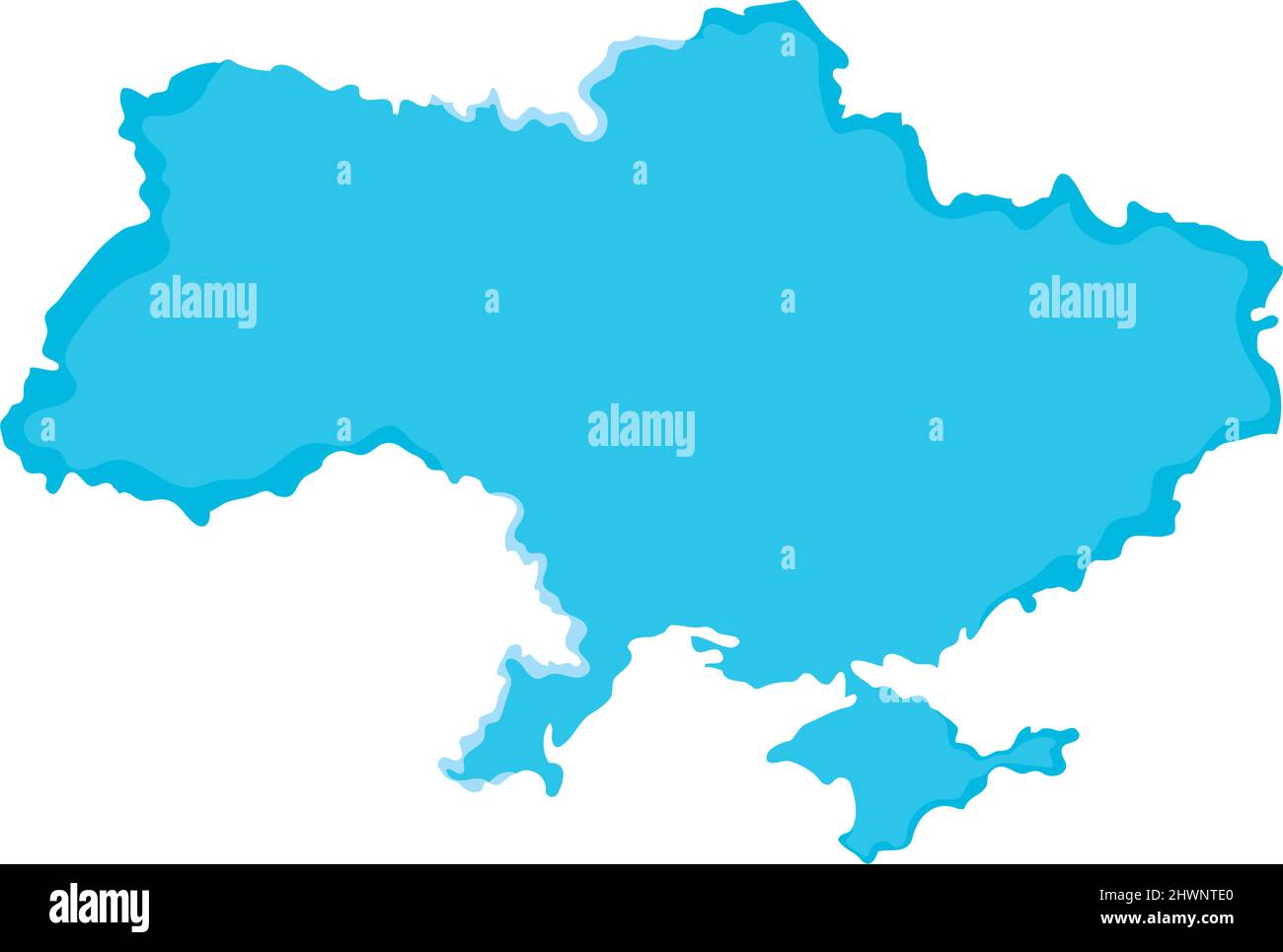 blue ukraine map Stock Vector Image & Art - Alamy