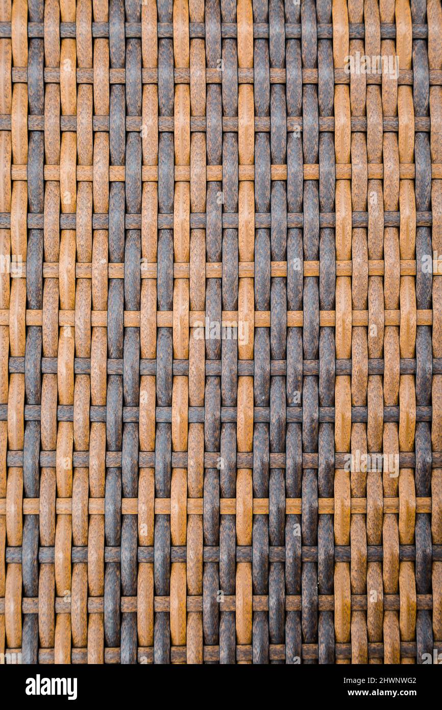 Old rattan texture background Stock Photo - Alamy