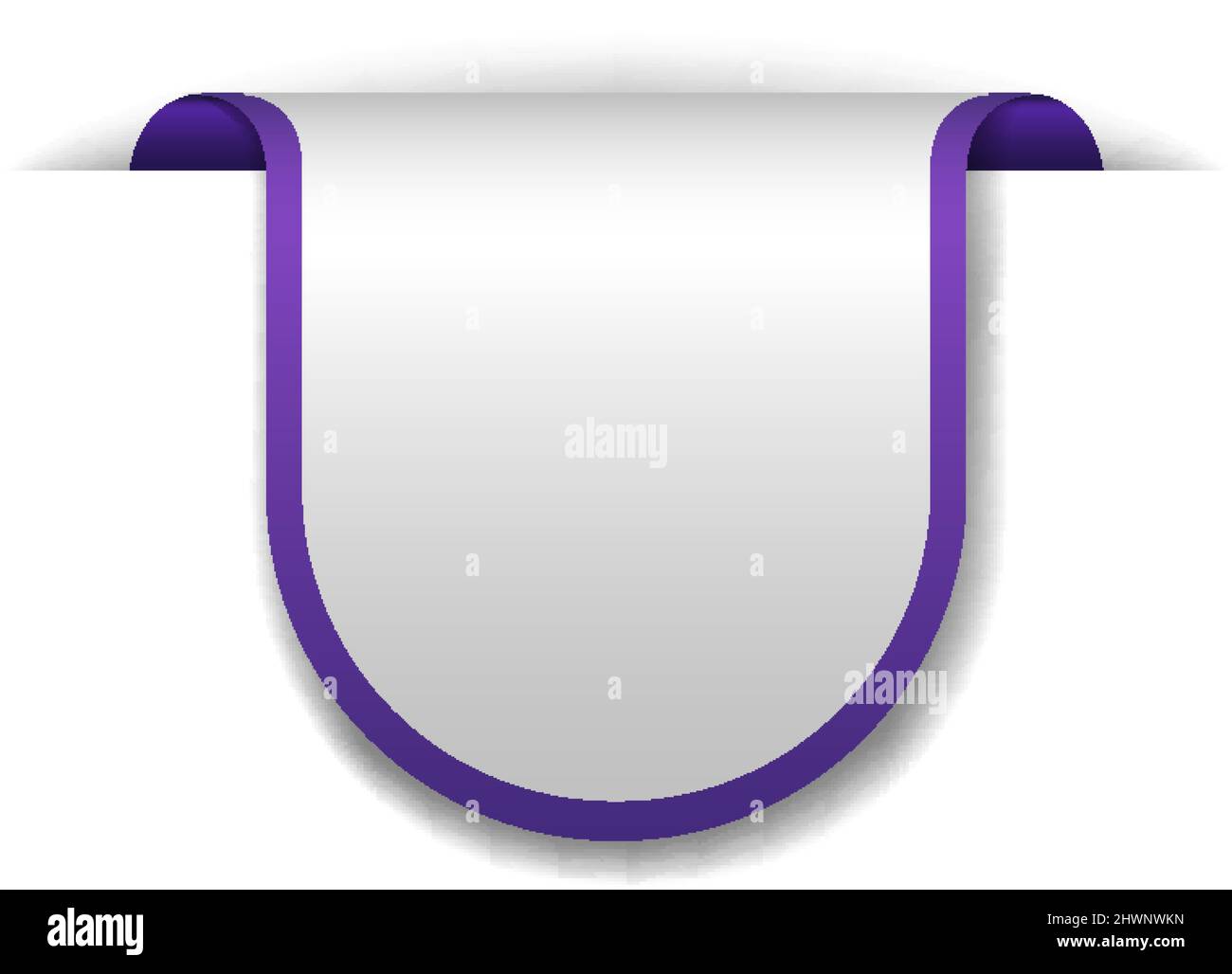 Violet banner design on white background illustration Stock Vector ...