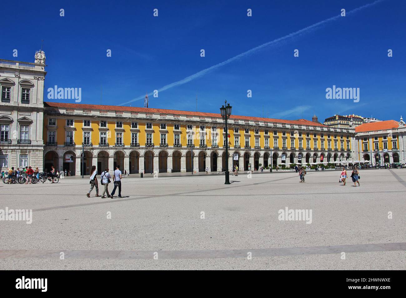 The Central square in Lisbon, Portugal Stock Photo - Alamy
