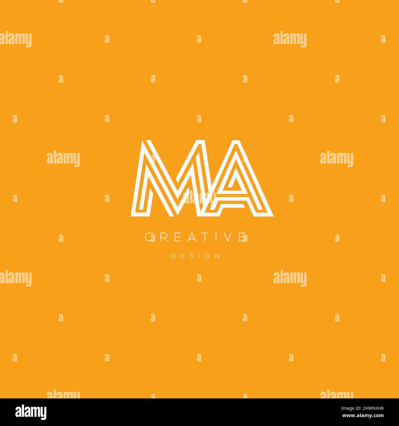 MA logo letter modern design Stock Vector Image & Art - Alamy