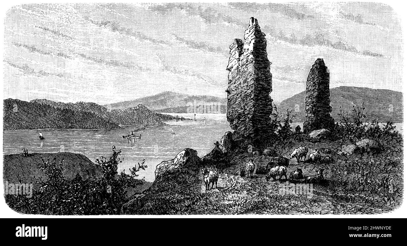 Lake Champlain, , (encyclopedia, 1893), Champlainsee, Lac Champlain ...