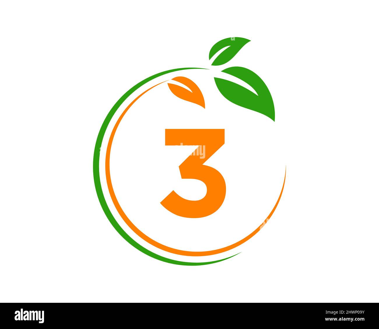 Eco Logo with 3 letter concept. 3 letter Eco healthy natural logo ...