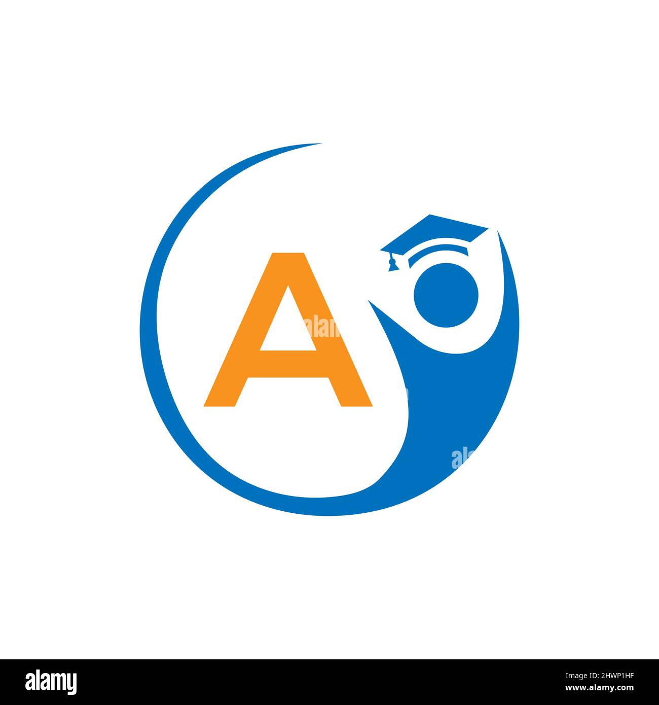 Letter A Education Logo Template. Education Logo On A Letter, Initial ...