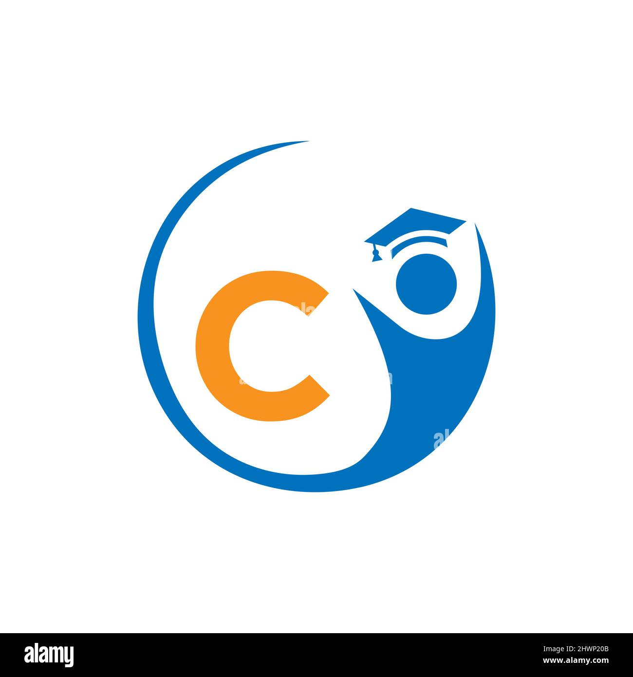 Letter C Education Logo Template. Education Logo On C Letter, Initial ...