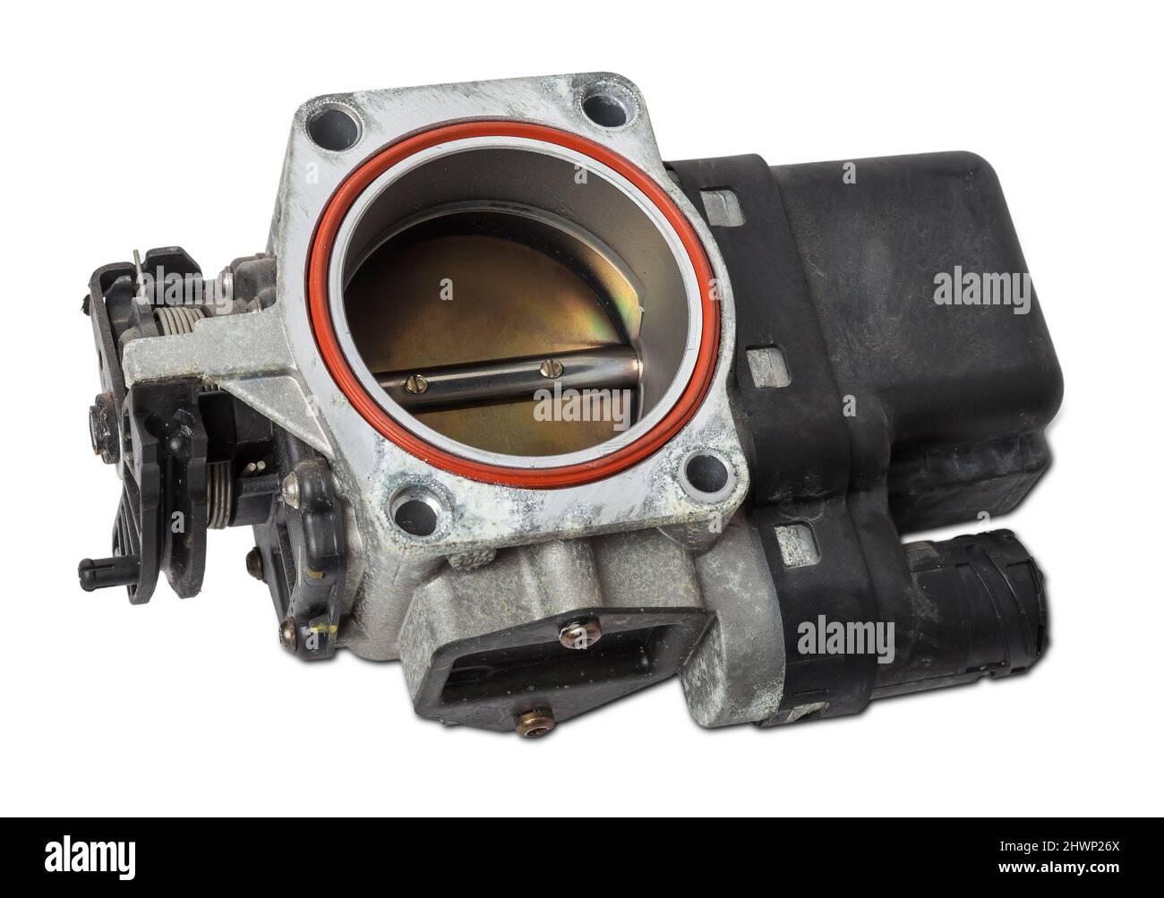 Car part engine throttle valve opened by the gas pedal to supply more ...