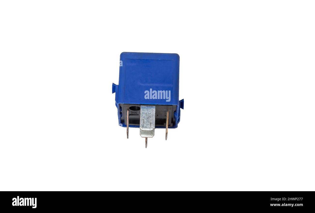 Blue Automatic electronic collection isolated on a white background ...