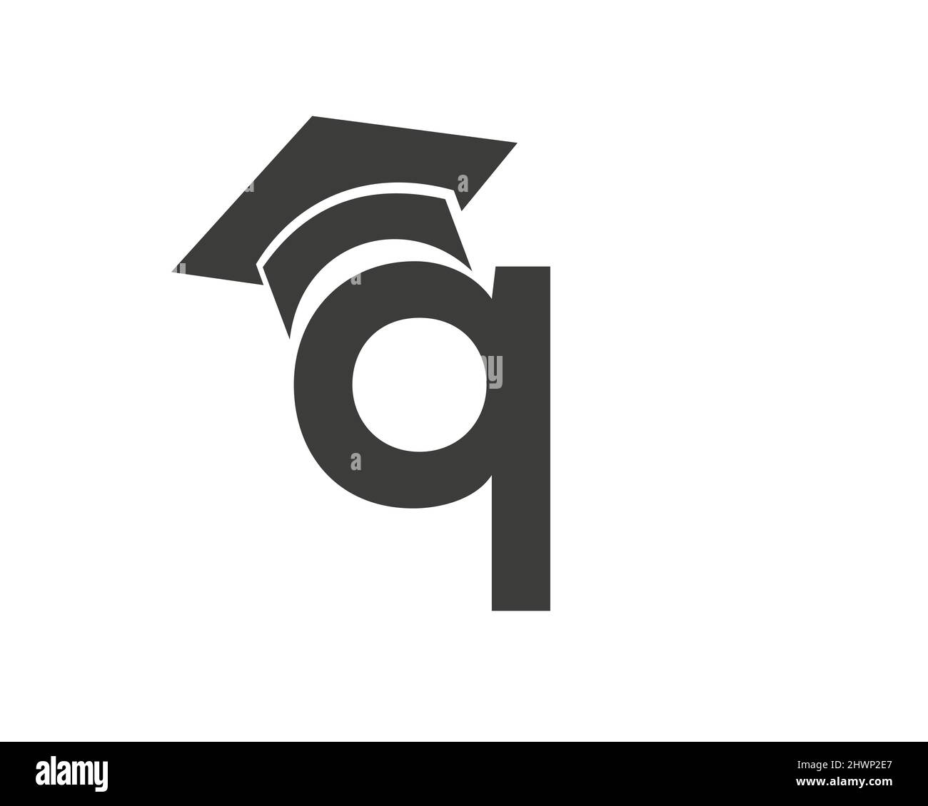 Letter Q Education Logo Template. Education Logo On Q Letter, Initial ...