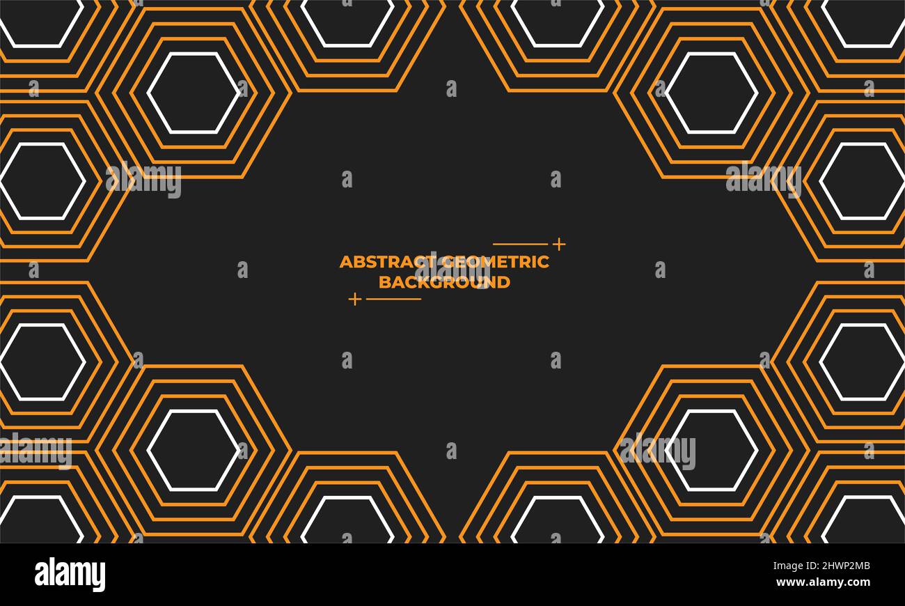 abstract hexagonal geometric background design concept Stock Photo - Alamy