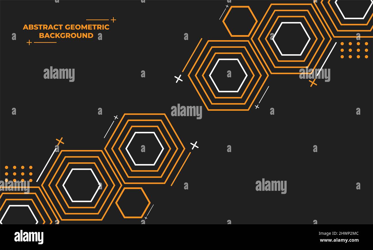 abstract hexagonal geometric background design concept Stock Photo - Alamy