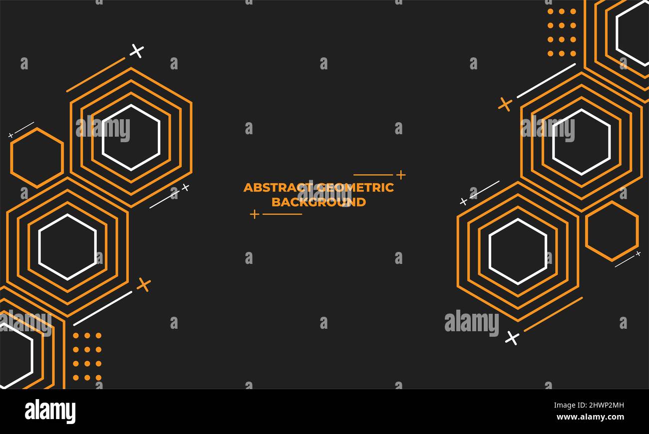 abstract hexagonal geometric background design concept Stock Photo - Alamy