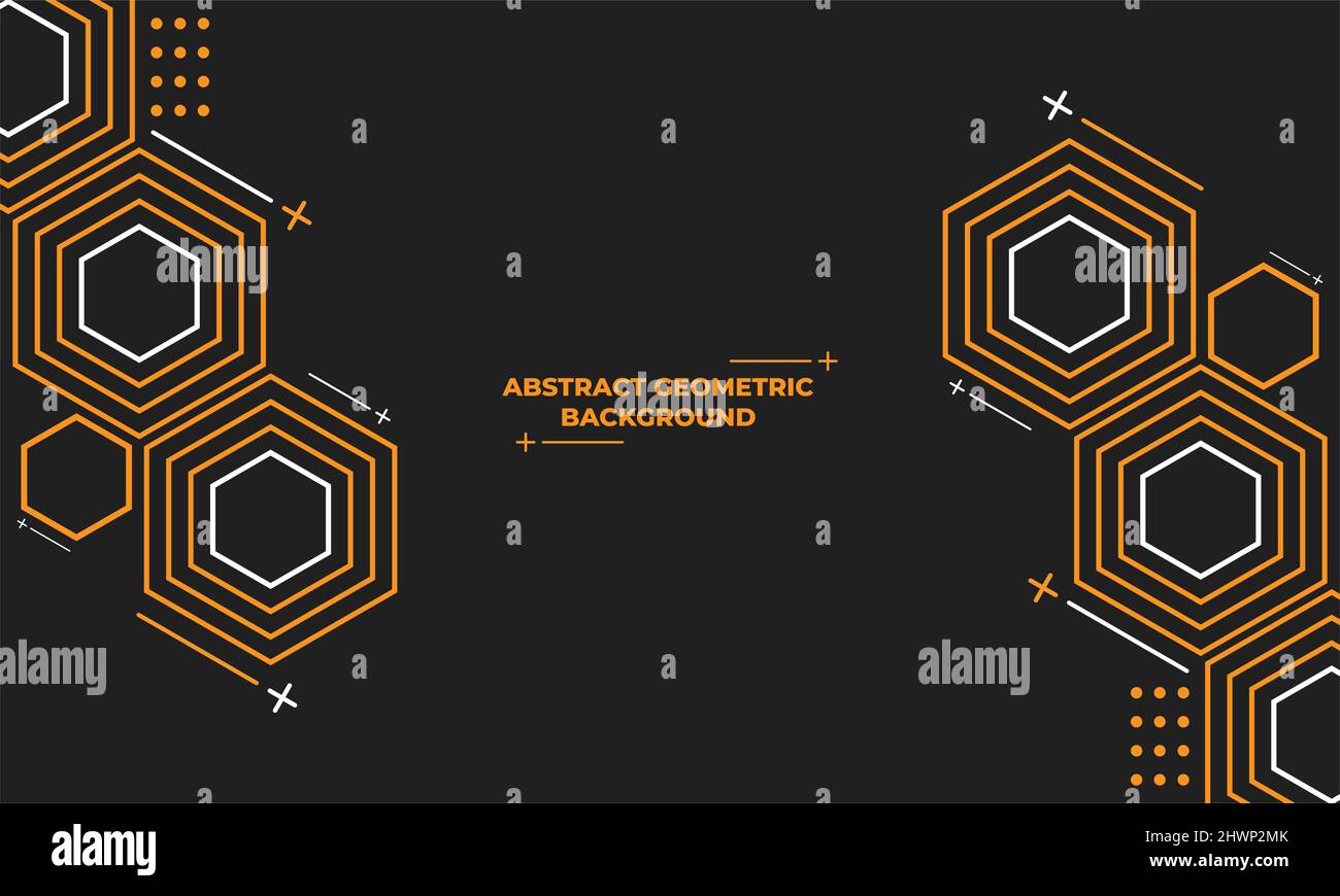 abstract hexagonal geometric background design concept Stock Photo - Alamy