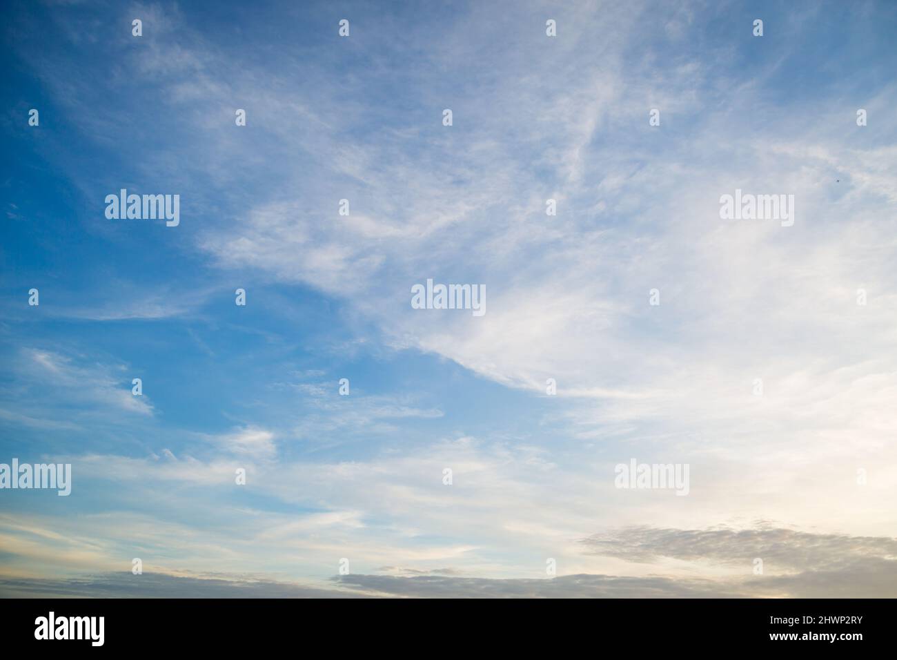 Sky and clouds before sunset background Stock Photo - Alamy