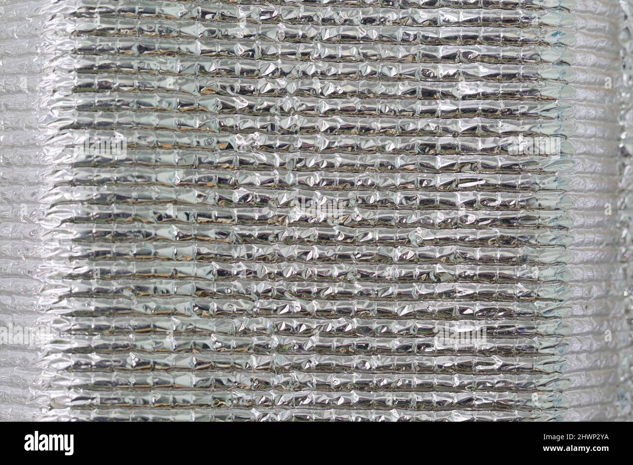 Silver Heat insulation material texture background Stock Photo - Alamy