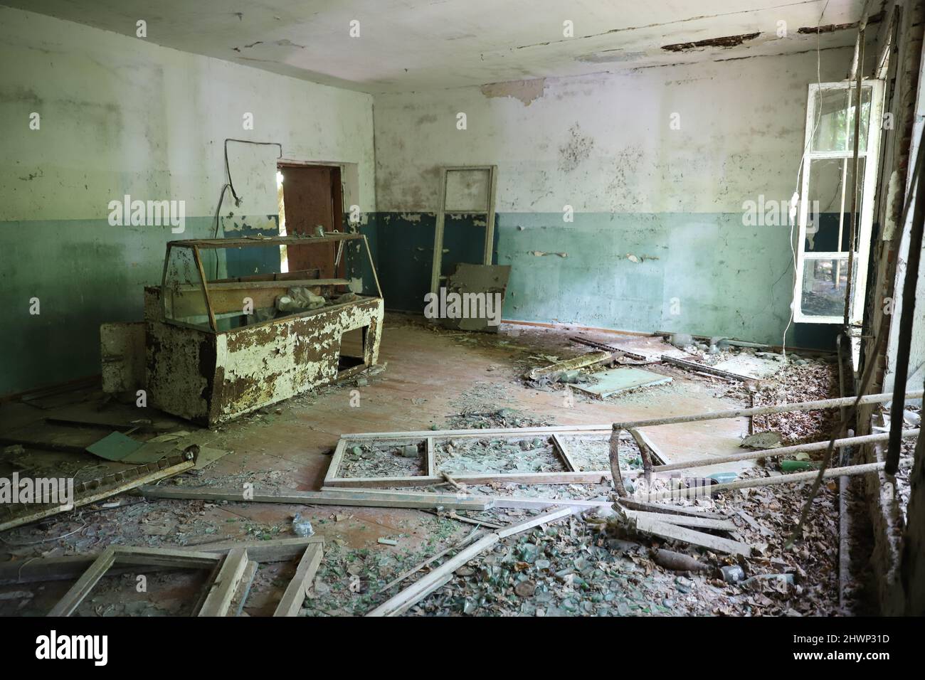 Abandoned Building in Chernobyl Exclusion Zone, Ukraine Stock Photo - Alamy
