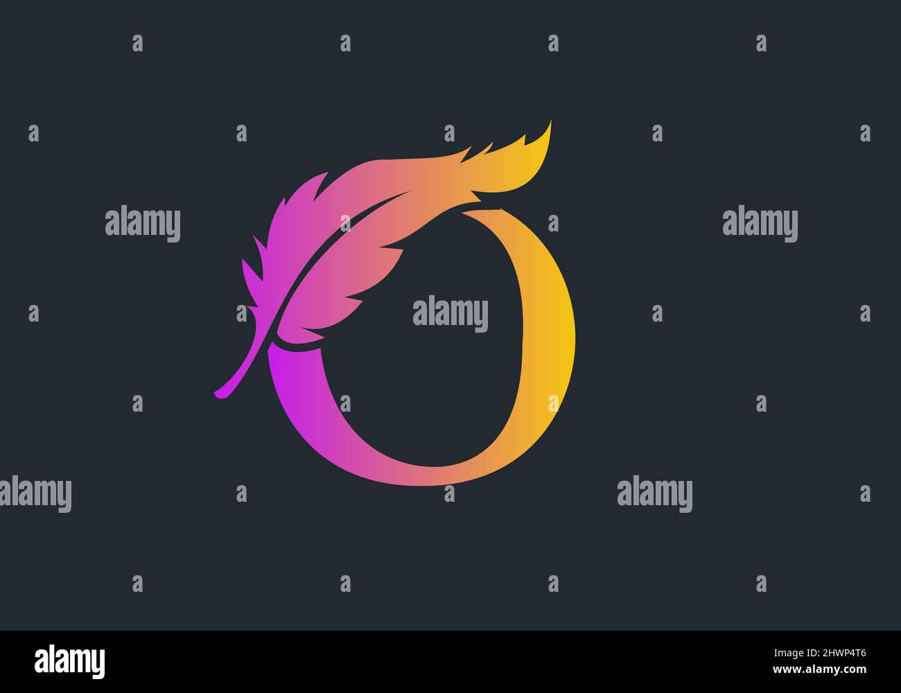 O letter bird logo hi-res stock photography and images - Alamy
