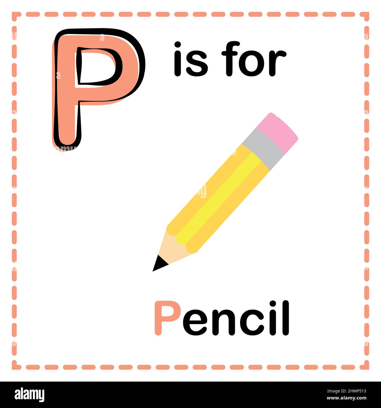 P for pencil hi-res stock photography and images - Alamy