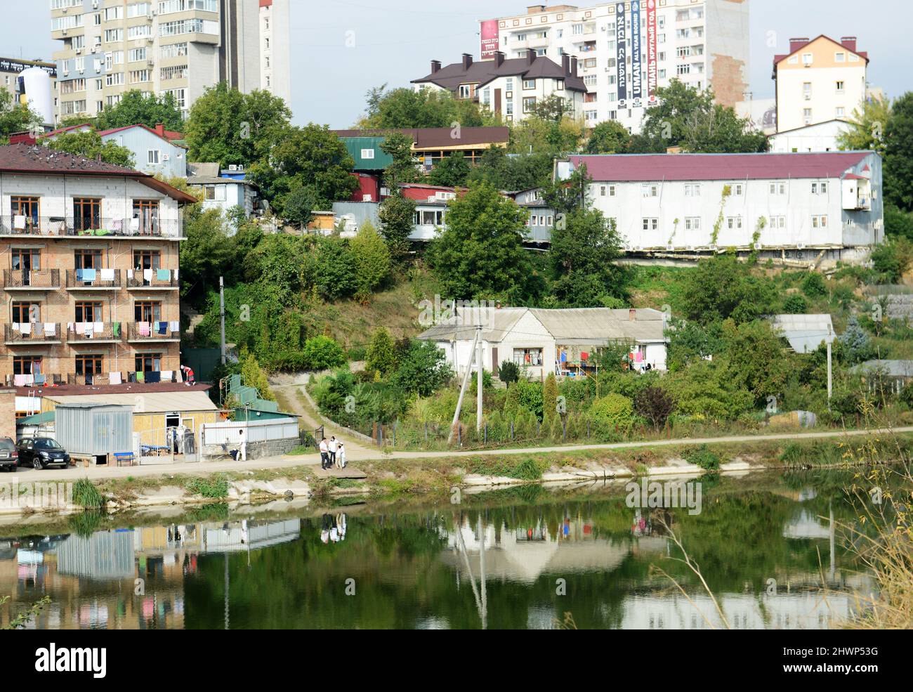 A view of the area around the Rabi Nachman tomb in Uman, Ukraine Stock ...