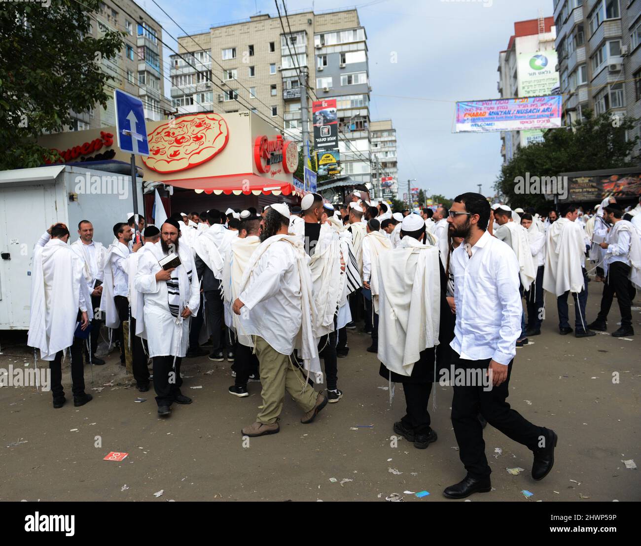 Uman, Ukraine. 21th of September 2017. Jewish pilgrimage to the holy ...