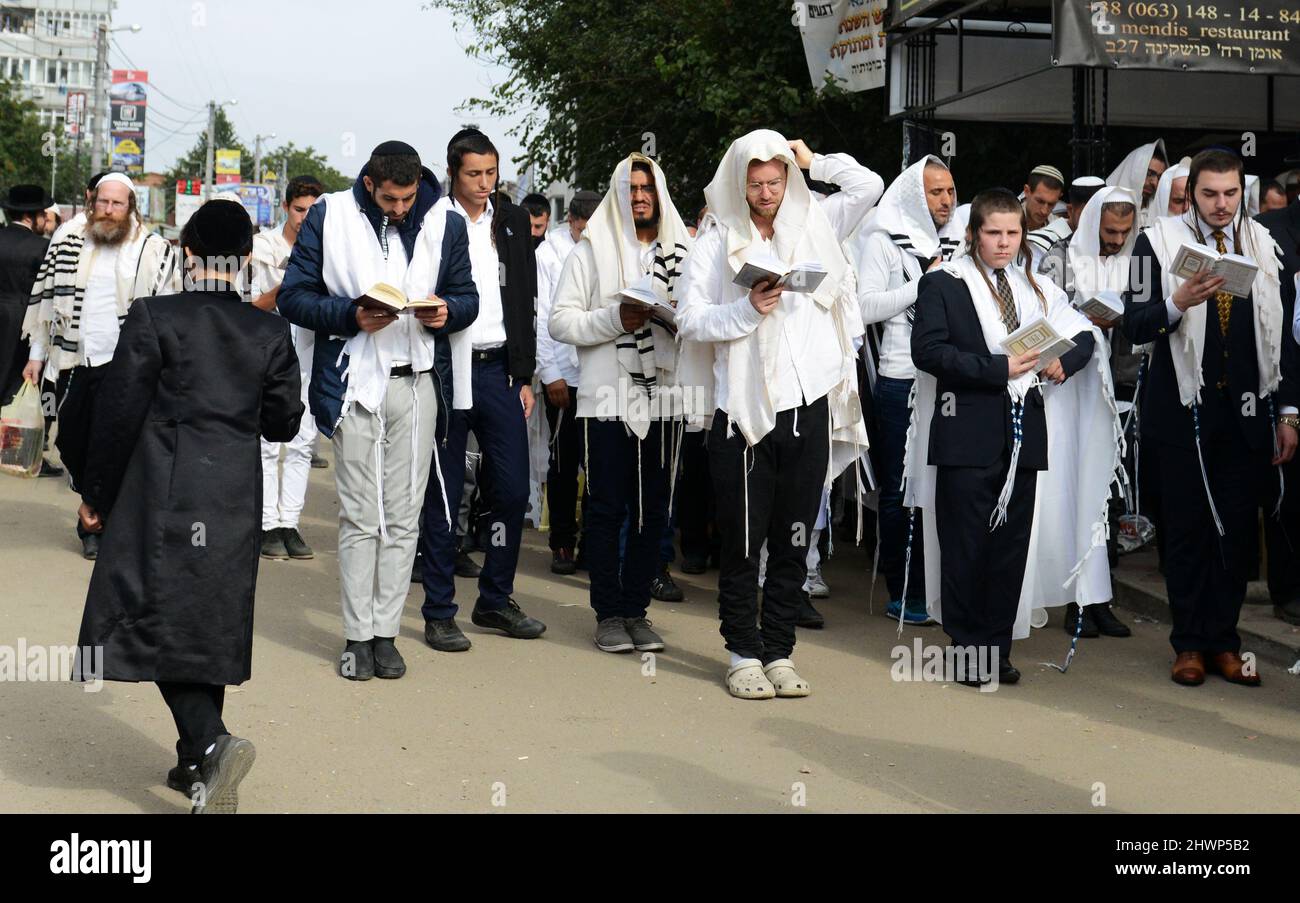 Uman, Ukraine. 21th of September 2017. Jewish pilgrimage to the holy ...