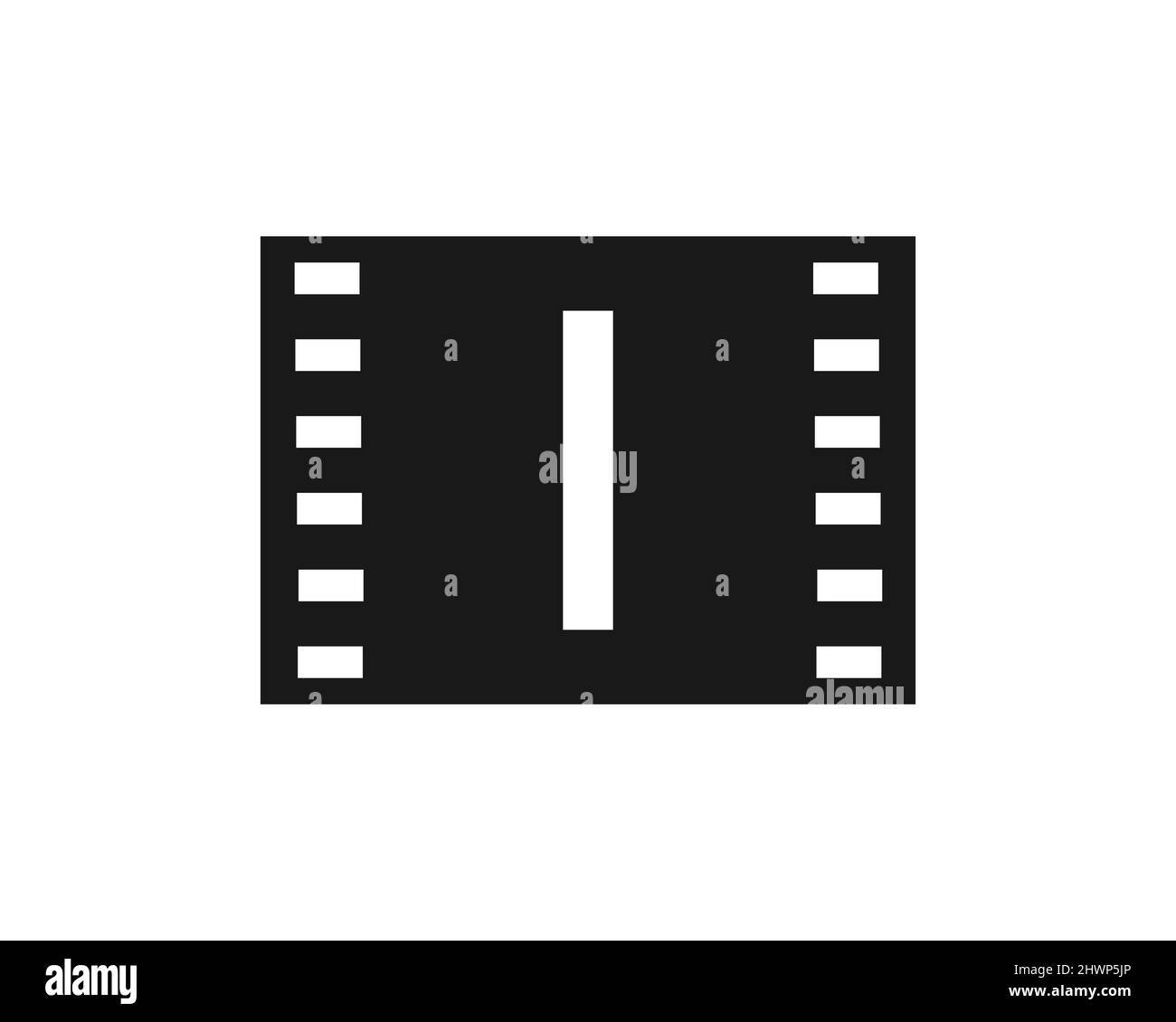 Motion Film Logo On Letter I. Movie Film Sign, Film Production Logo ...