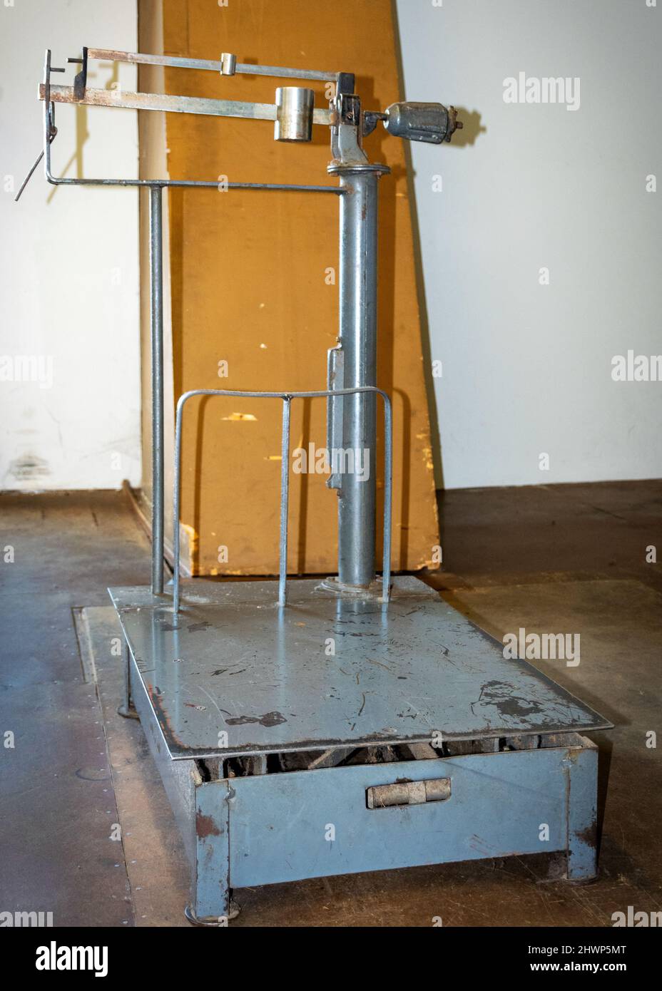 photography with old-time scales, an antique object preserved to this ...