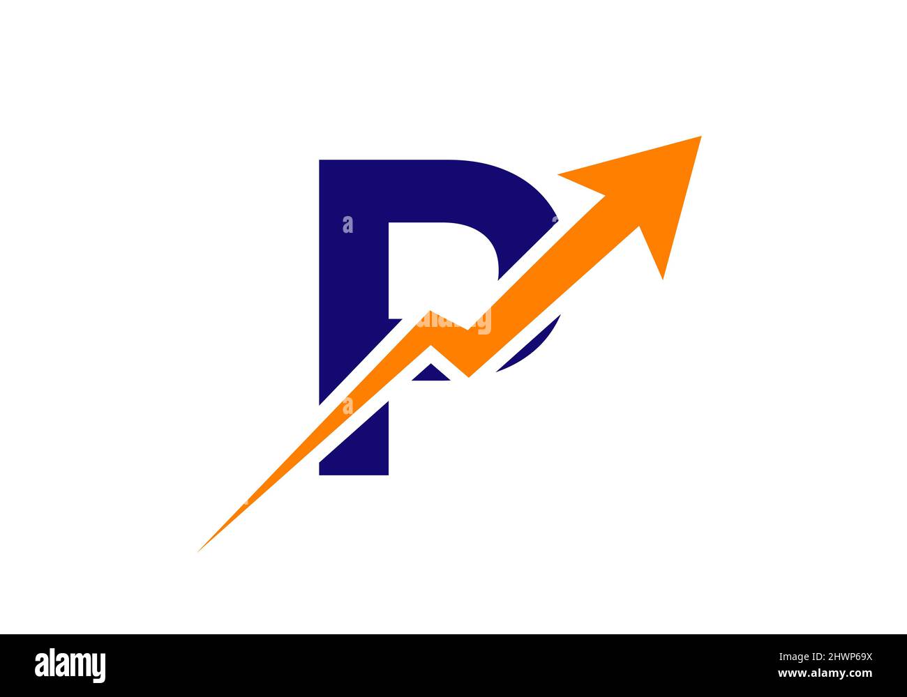 Finance Logo with P Letter Concept. Marketing And Financial Business ...