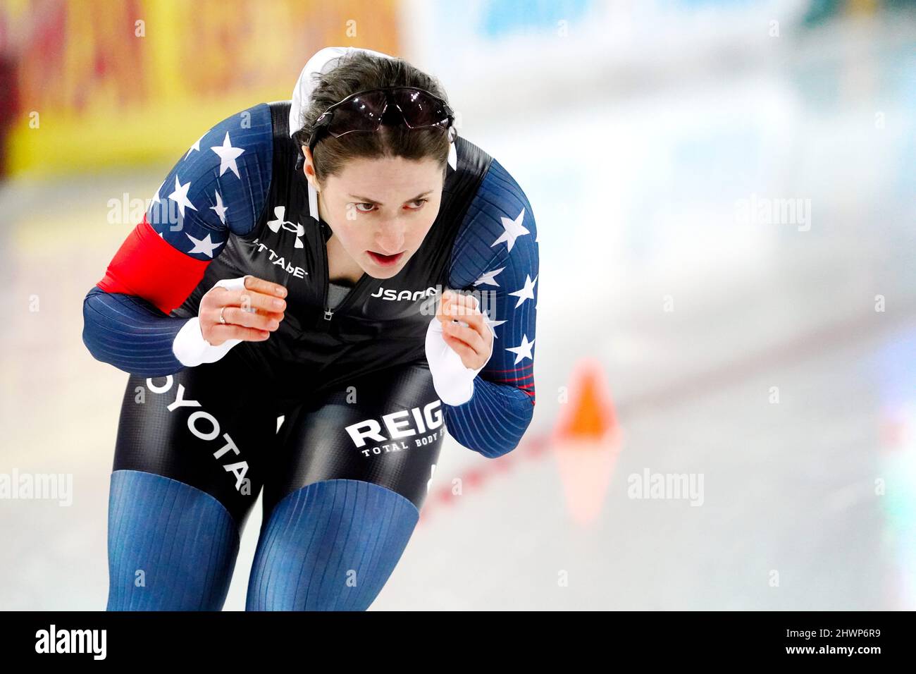 Kimi Goetz (USA) on 1000m men during ISU World Speed Skating ...
