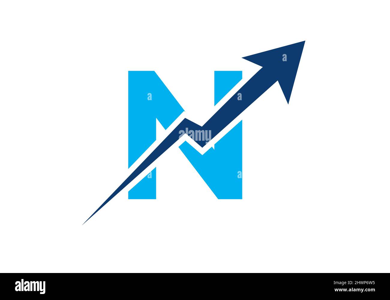 Finance Logo with N Letter Concept. Marketing And Financial Business ...