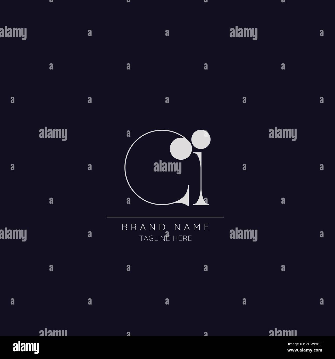 Letter ci logo hi-res stock photography and images - Alamy